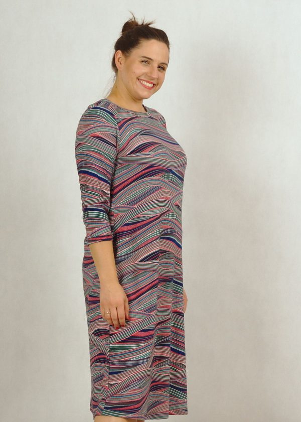 Sukienka oversize z kieszeniami plus size damana