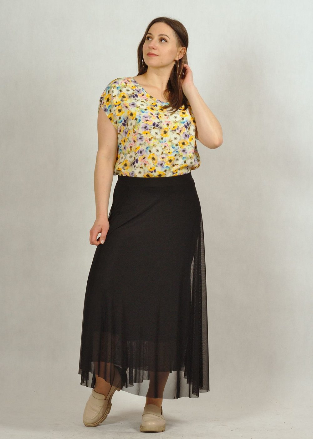 Czarna spódnica premium Damana plus size